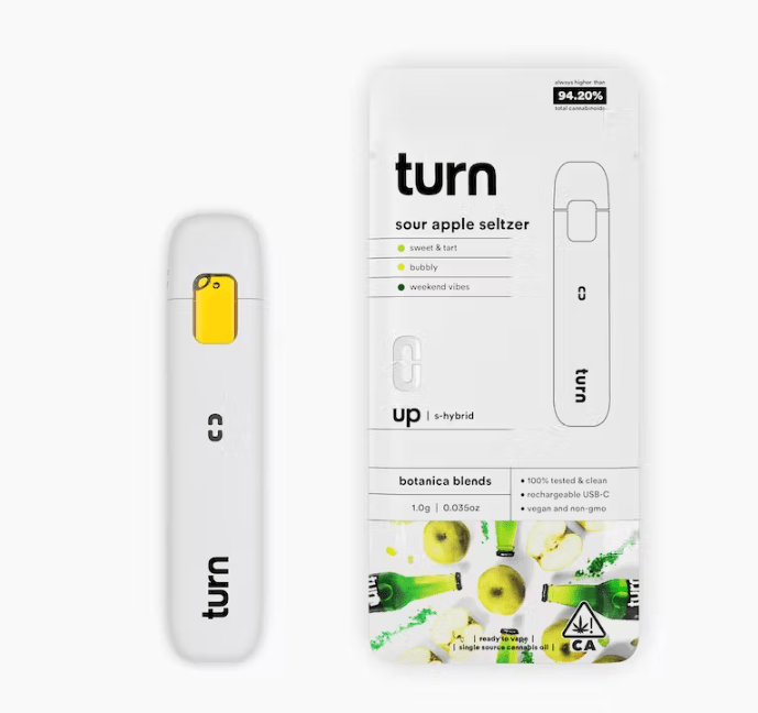 Sour Apple Seltzer TURN DISPOSABLE | Buy 1G Tested & Clean