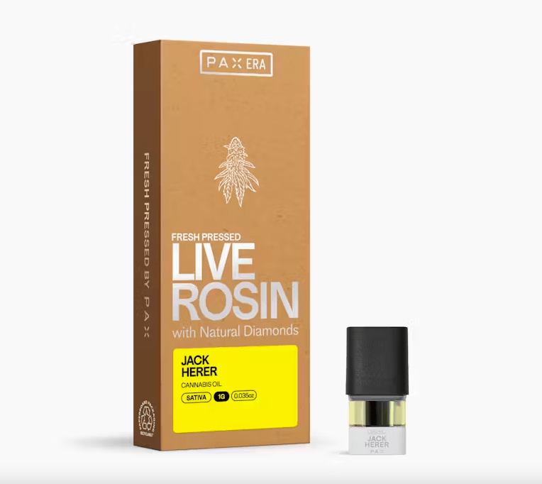 Jack Herer PAX Pods Live Rosin : Buy 1G Cannabis Oil Vape Pens